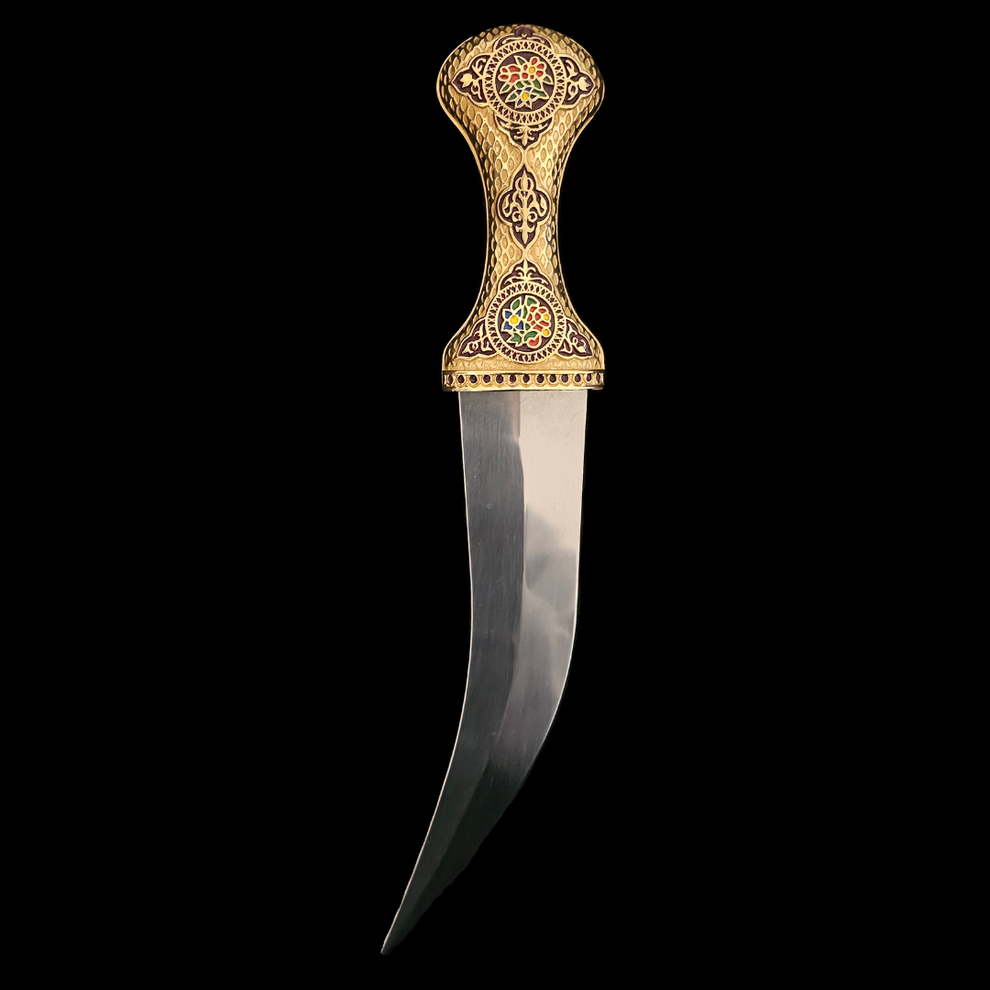 Arab Jambiya with 24 Karat Gold Plated Hilt – DARALIA